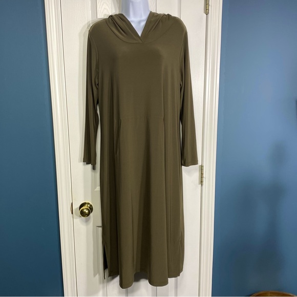 Sun Kim | Dresses | Sun Kim Hoodie Jersey Dress | Poshmark